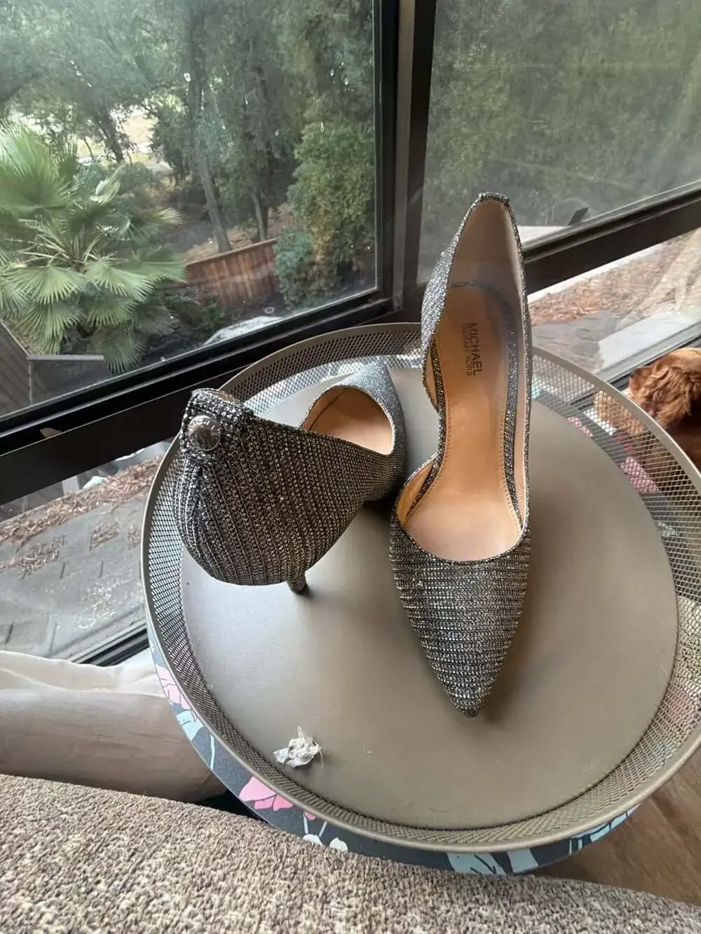 MICHAEL Michael Kors | Shoes | Michael Michael Kors Silver Glitter ...